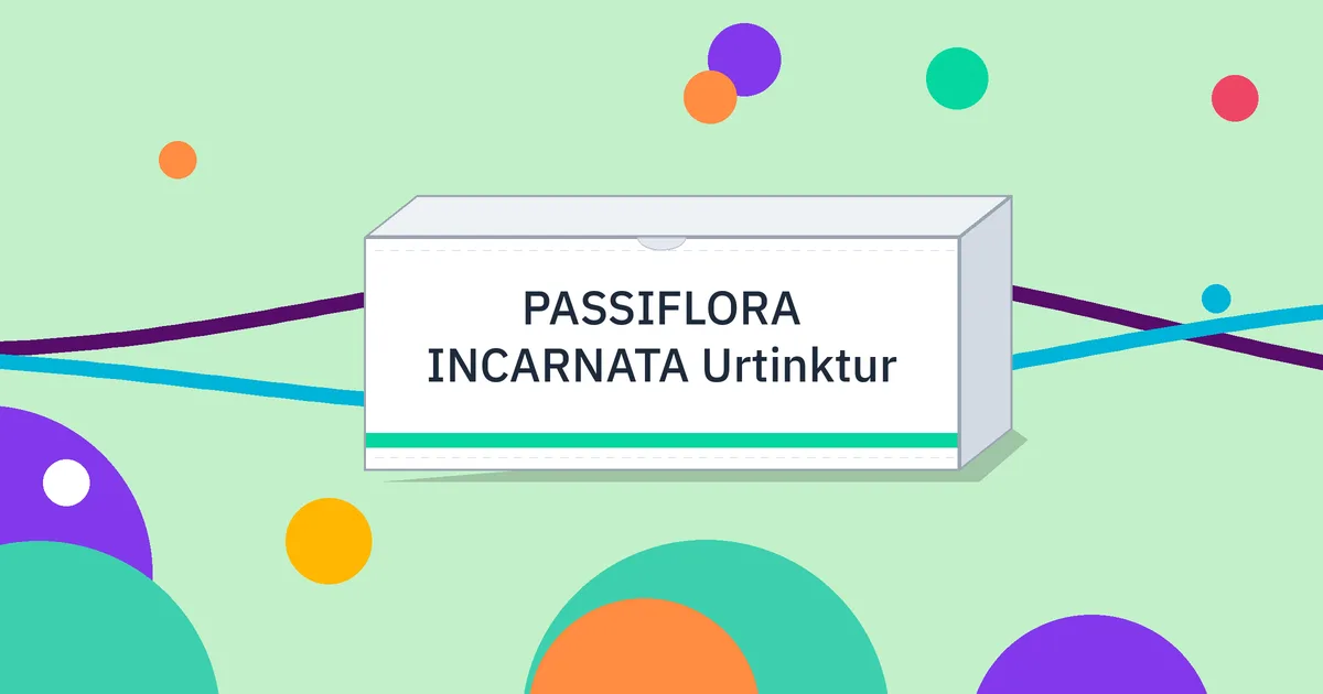Symbolbild: Packung mit der Aufschrift PASSIFLORA INCARNATA Urtinktur (PZN 20119878) – Verfügbarkeit und Bezug in Apotheken in Frankfurt am Main