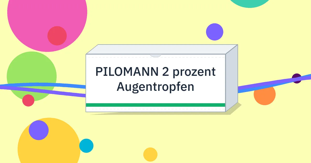 Symbolbild: Packung mit der Aufschrift PILOMANN 2 prozent Augentropfen (PZN 02014213) – Verfügbarkeit und Bezug in Apotheken in Frankfurt am Main