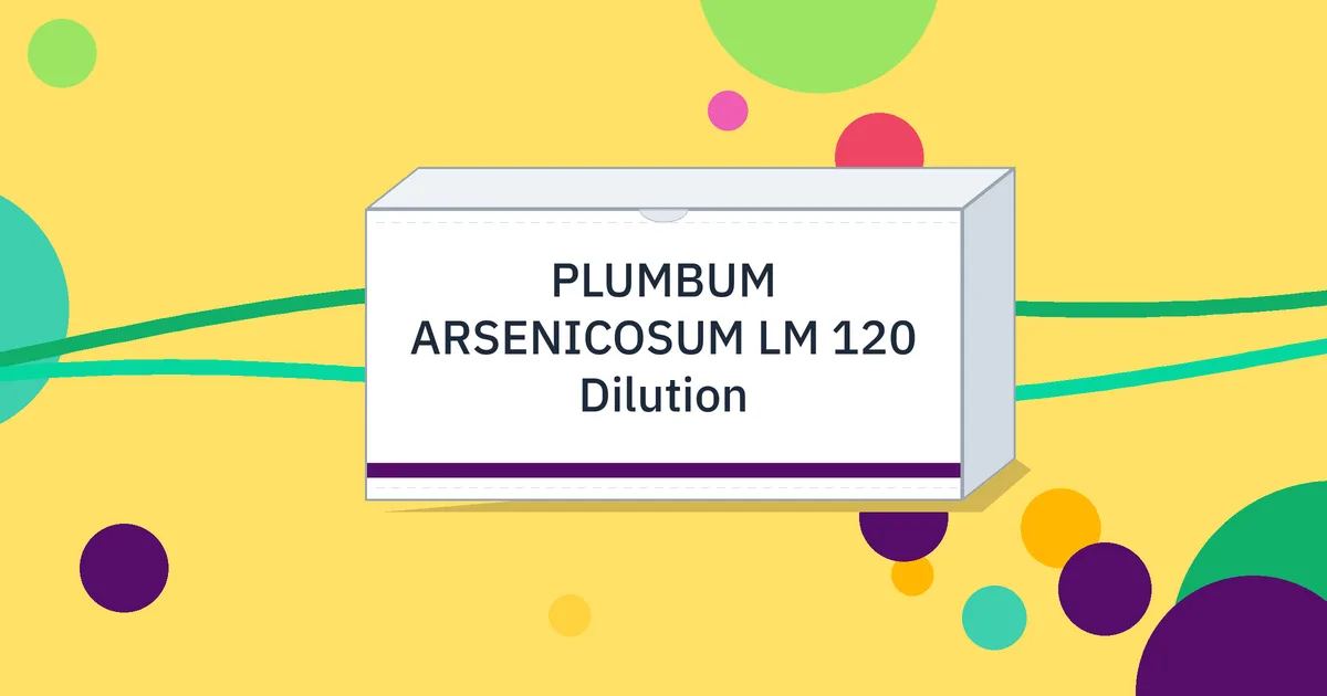 Symbolbild: Packung mit der Aufschrift PLUMBUM ARSENICOSUM LM 120 Dilution (PZN 13039593) – Verfügbarkeit und Bezug in Apotheken in Frankfurt am Main