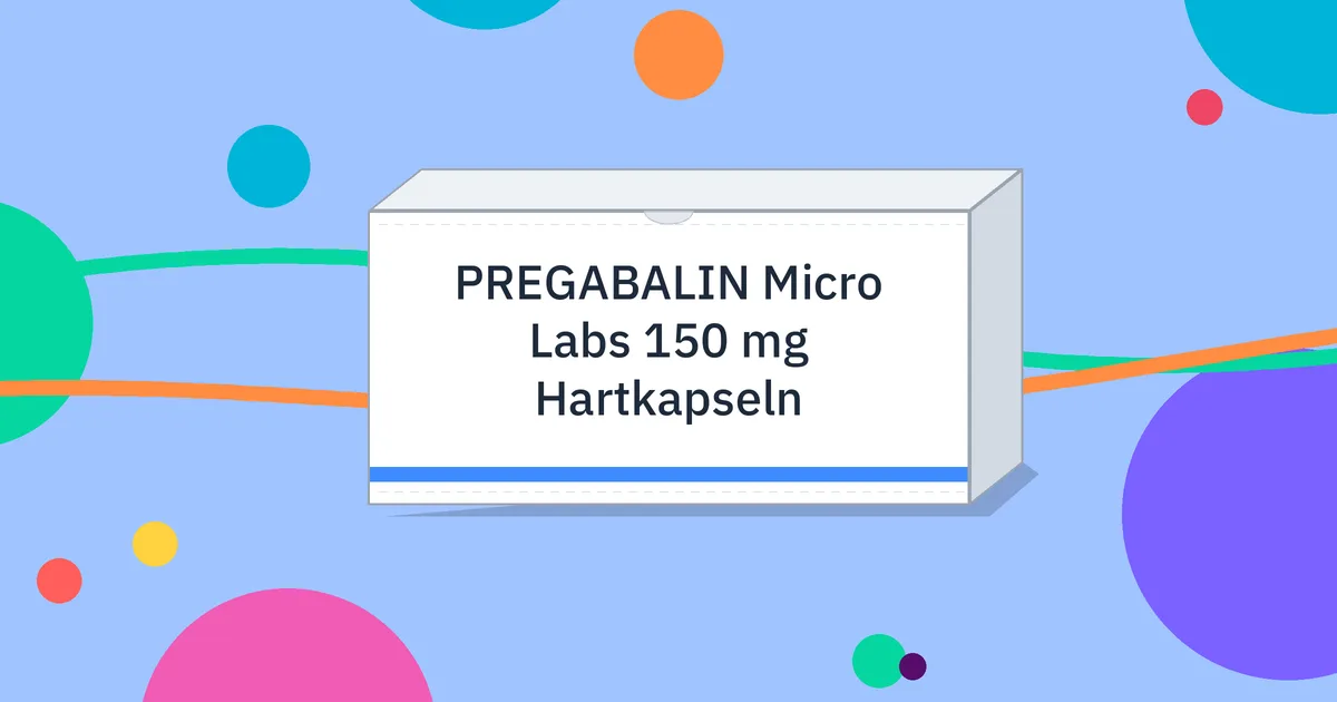 Symbolbild: Packung mit der Aufschrift PREGABALIN Micro Labs 150 mg Hartkapseln (PZN 19377523) – Verfügbarkeit und Bezug in Apotheken in Frankfurt am Main