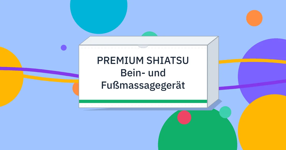 Symbolbild: Packung mit der Aufschrift PREMIUM SHIATSU Bein- und Fußmassagegerät (PZN 19344498) – Verfügbarkeit und Bezug in Apotheken in Frankfurt am Main