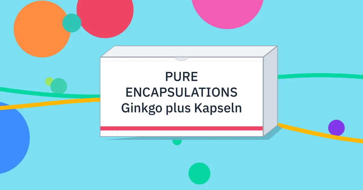 Symbolbild: Packung mit der Aufschrift PURE ENCAPSULATIONS Ginkgo plus Kapseln (PZN 16320132) – Verfügbarkeit und Bezug in Apotheken in Frankfurt am Main