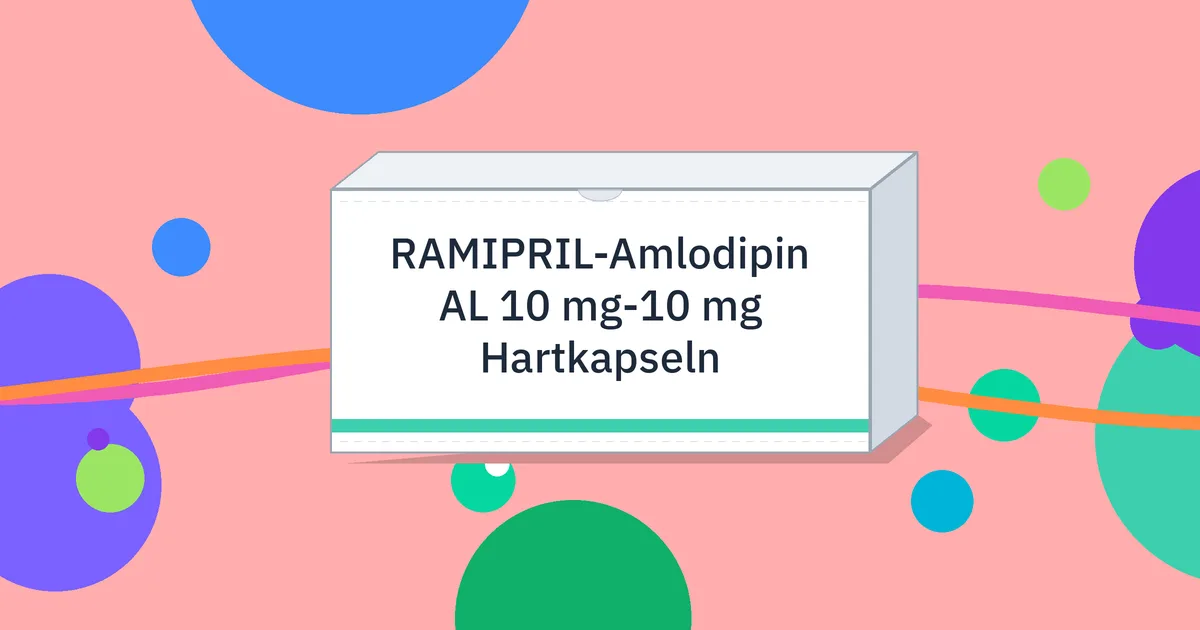 Symbolbild: Packung mit der Aufschrift RAMIPRIL-Amlodipin AL 10 mg-10 mg Hartkapseln (PZN 15563631) – Verfügbarkeit und Bezug in Apotheken in Frankfurt am Main