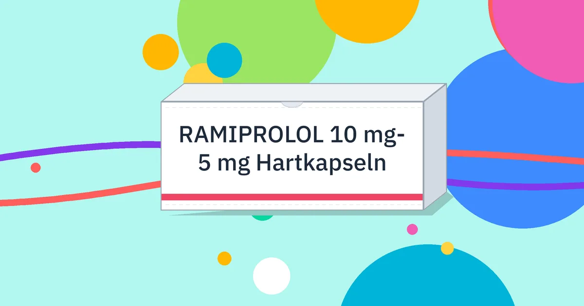 Symbolbild: Packung mit der Aufschrift RAMIPROLOL 10 mg-5 mg Hartkapseln (PZN 17992678) – Verfügbarkeit und Bezug in Apotheken in Frankfurt am Main