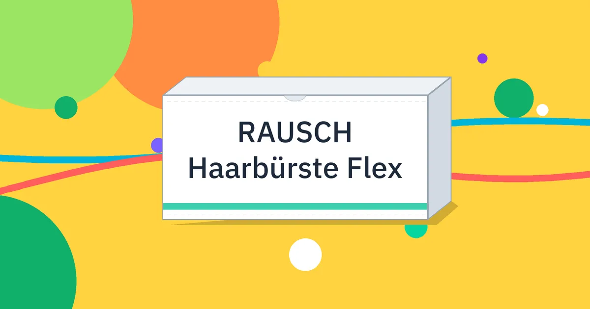 Symbolbild: Packung mit der Aufschrift RAUSCH Haarbürste Flex (PZN 20298585) – Verfügbarkeit und Bezug in Apotheken in Frankfurt am Main