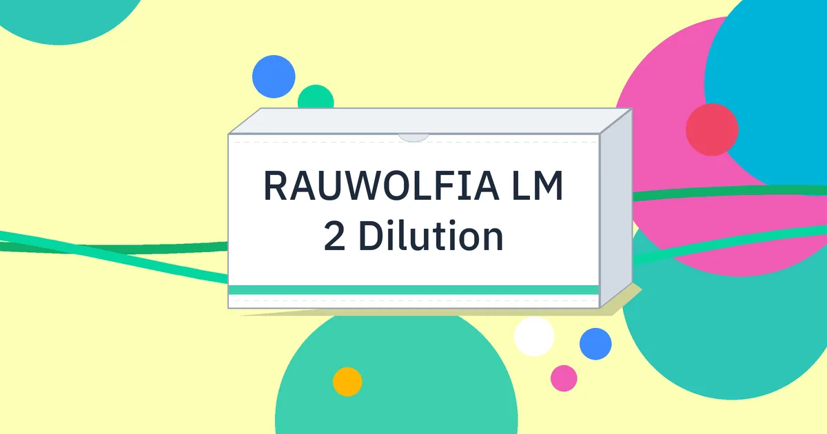Symbolbild: Packung mit der Aufschrift RAUWOLFIA LM 2 Dilution (PZN 13046535) – Verfügbarkeit und Bezug in Apotheken in Frankfurt am Main