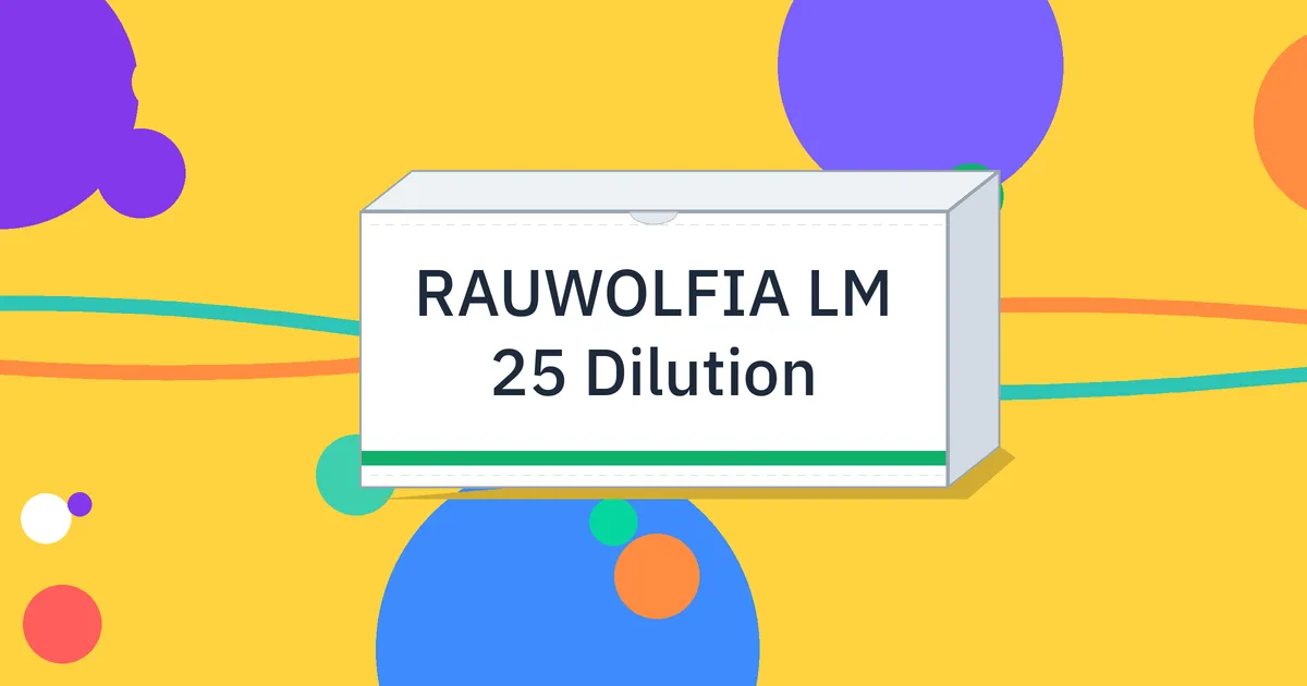 Symbolbild: Packung mit der Aufschrift RAUWOLFIA LM 25 Dilution (PZN 13046802) – Verfügbarkeit und Bezug in Apotheken in Frankfurt am Main