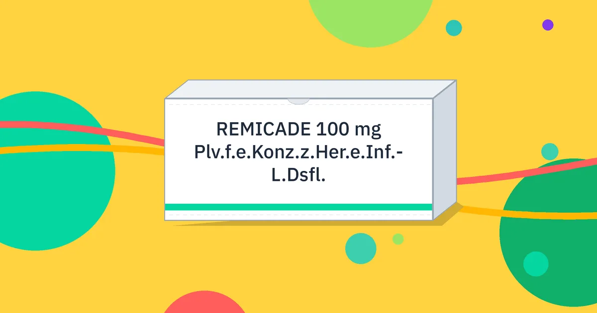 Symbolbild: Packung mit der Aufschrift REMICADE 100 mg Plv.f.e.Konz.z.Her.e.Inf.-L.Dsfl. (PZN 15658171) – Verfügbarkeit und Bezug in Apotheken in Frankfurt am Main