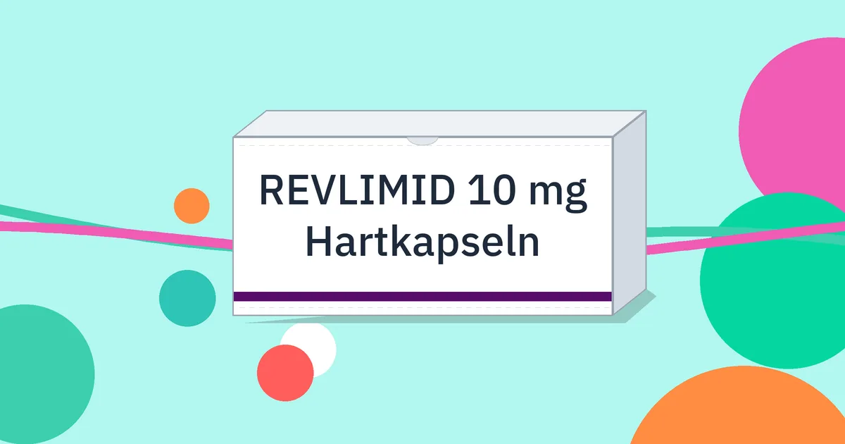 Symbolbild: Packung mit der Aufschrift REVLIMID 10 mg Hartkapseln (PZN 13743820) – Verfügbarkeit und Bezug in Apotheken in Frankfurt am Main