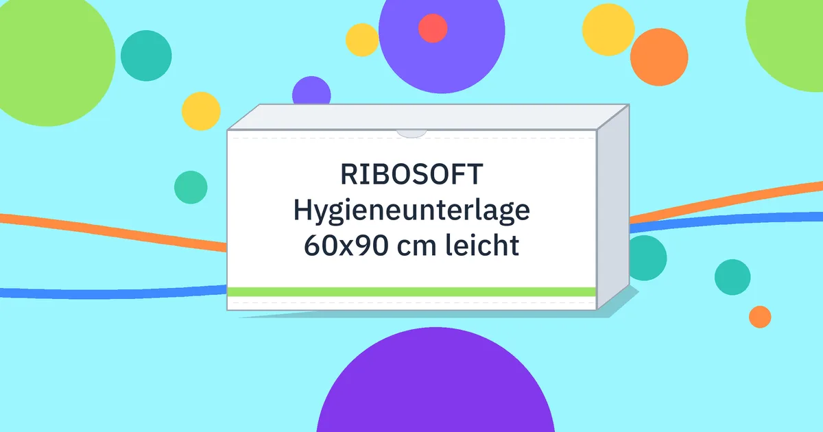 Symbolbild: Packung mit der Aufschrift RIBOSOFT Hygieneunterlage 60x90 cm leicht (PZN 13587805) – Verfügbarkeit und Bezug in Apotheken in Frankfurt am Main