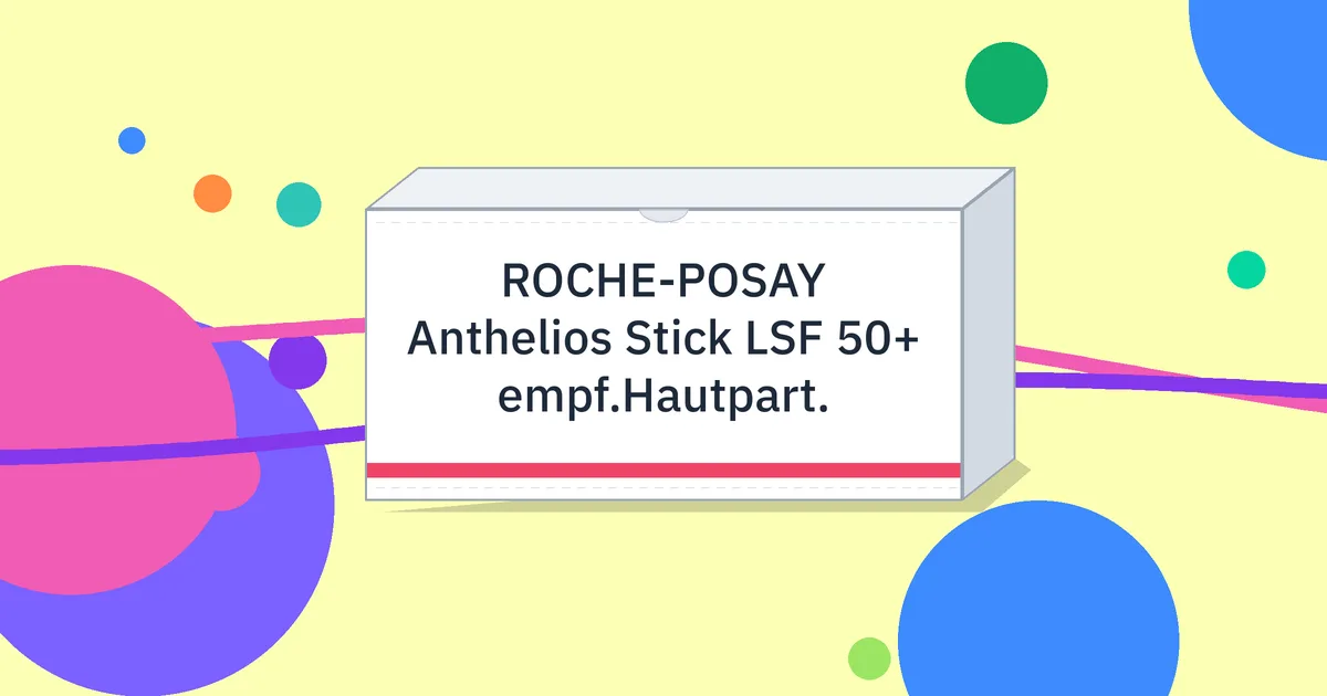 Symbolbild: Packung mit der Aufschrift ROCHE-POSAY Anthelios Stick LSF 50+ empf.Hautpart. (PZN 00928630) – Verfügbarkeit und Bezug in Apotheken in Frankfurt am Main