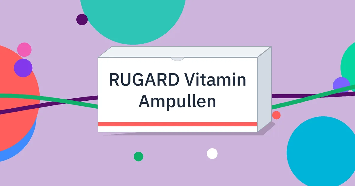 Symbolbild: Packung mit der Aufschrift RUGARD Vitamin Ampullen (PZN 18361678) – Verfügbarkeit und Bezug in Apotheken in Frankfurt am Main