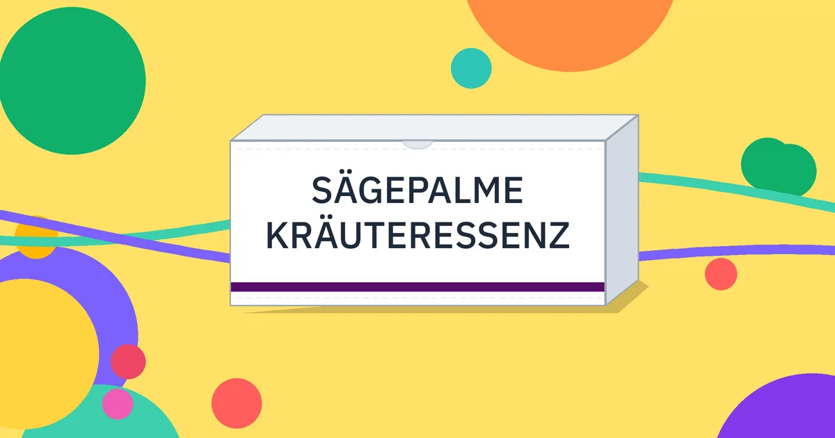 Symbolbild: Packung mit der Aufschrift SÄGEPALME KRÄUTERESSENZ (PZN 16360835) – Verfügbarkeit und Bezug in Apotheken in Frankfurt am Main