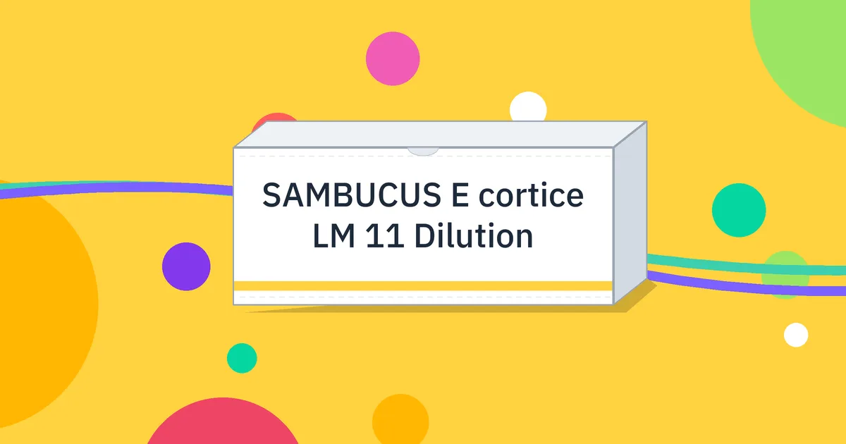 Symbolbild: Packung mit der Aufschrift SAMBUCUS E cortice LM 11 Dilution (PZN 13179957) – Verfügbarkeit und Bezug in Apotheken in Frankfurt am Main