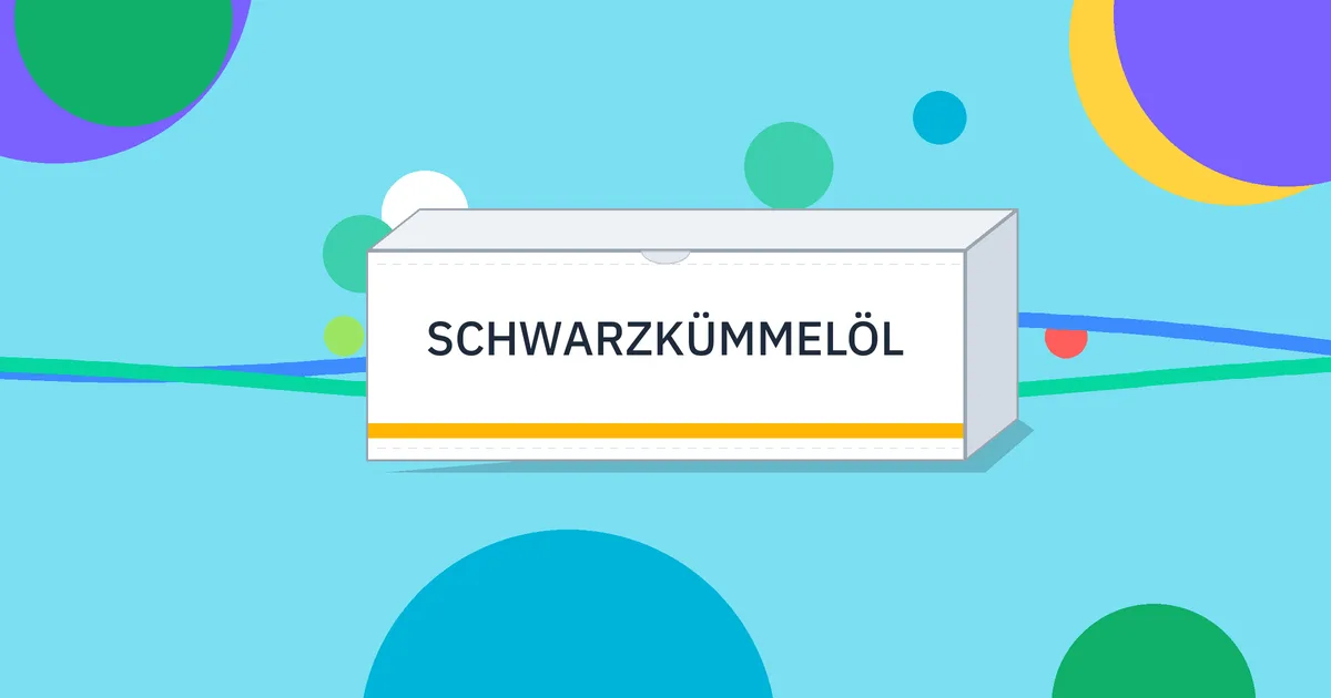 Symbolbild: Packung mit der Aufschrift SCHWARZKÜMMELÖL (PZN 18791060) – Verfügbarkeit und Bezug in Apotheken in Frankfurt am Main