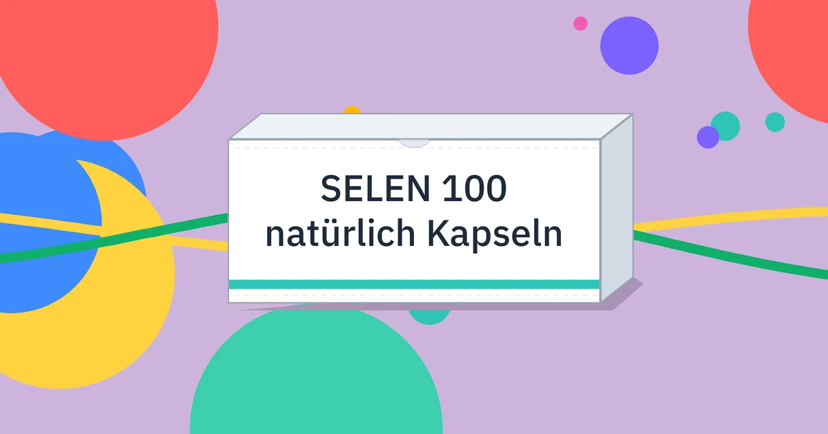 Symbolbild: Packung mit der Aufschrift SELEN 100 natürlich Kapseln (PZN 18665964) – Verfügbarkeit und Bezug in Apotheken in Frankfurt am Main
