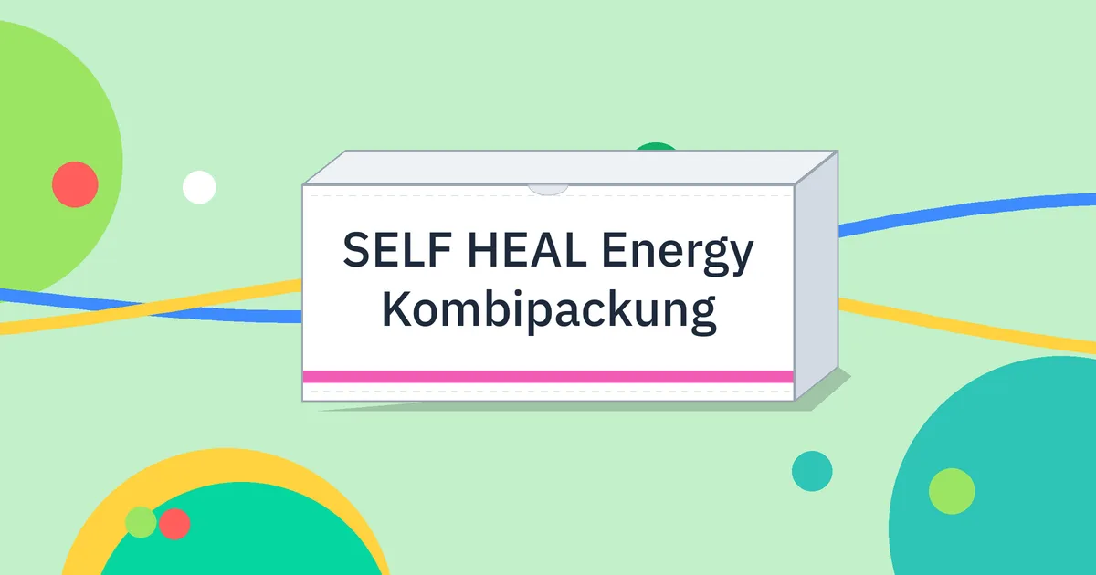 Symbolbild: Packung mit der Aufschrift SELF HEAL Energy Kombipackung (PZN 07582436) – Verfügbarkeit und Bezug in Apotheken in Frankfurt am Main