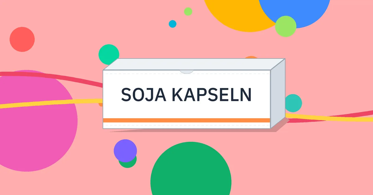 Symbolbild: Packung mit der Aufschrift SOJA KAPSELN (PZN 10838603) – Verfügbarkeit und Bezug in Apotheken in Frankfurt am Main
