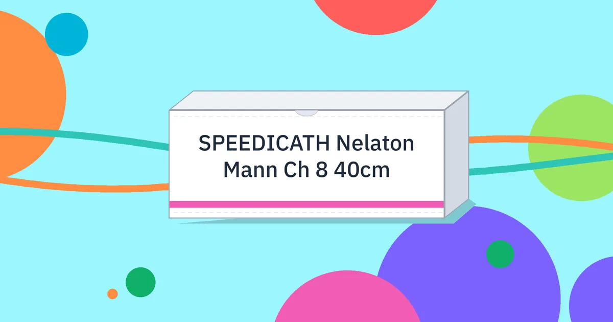 Symbolbild: Packung mit der Aufschrift SPEEDICATH Nelaton Mann Ch 8 40cm (PZN 09711895) – Verfügbarkeit und Bezug in Apotheken in Frankfurt am Main