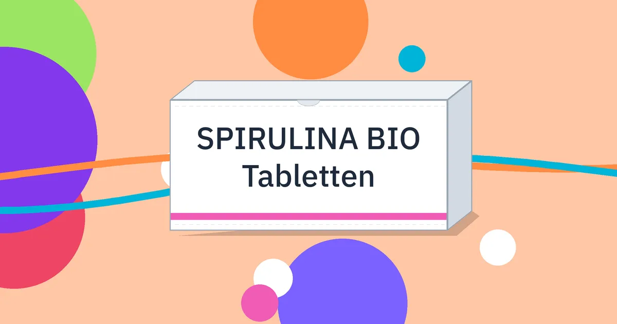Symbolbild: Packung mit der Aufschrift SPIRULINA BIO Tabletten (PZN 03236803) – Verfügbarkeit und Bezug in Apotheken in Frankfurt am Main