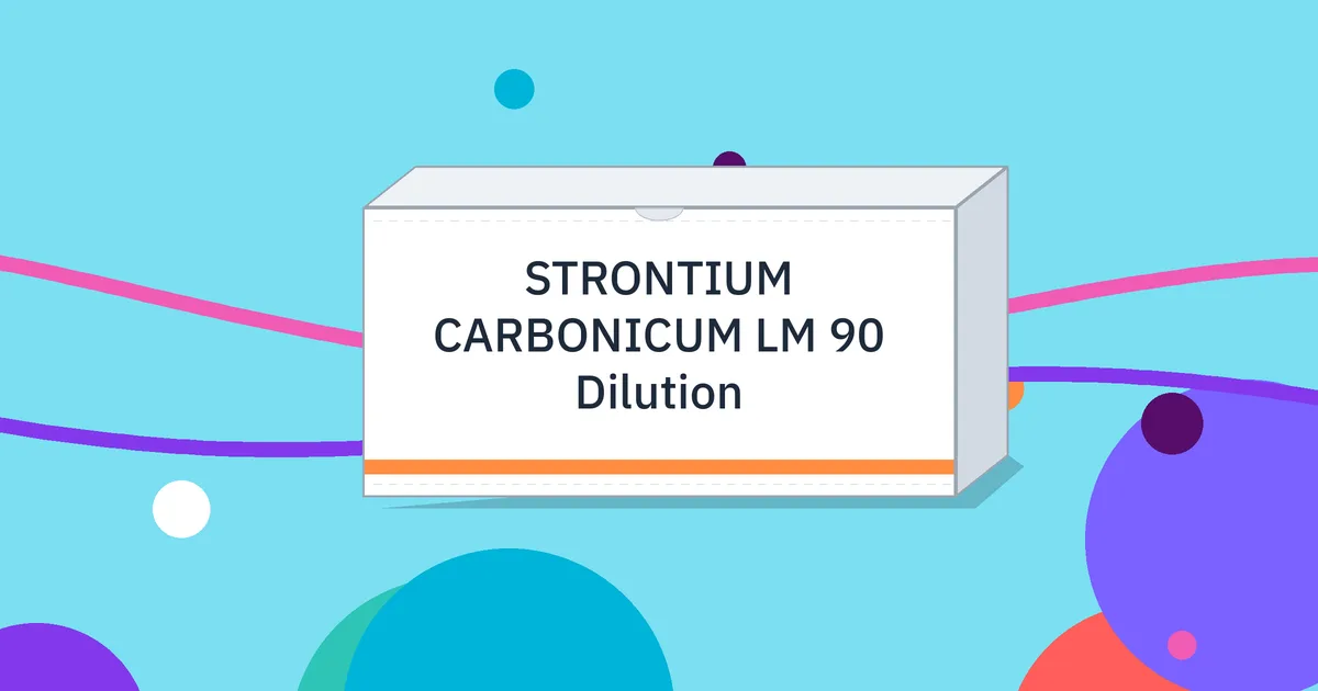 Symbolbild: Packung mit der Aufschrift STRONTIUM CARBONICUM LM 90 Dilution (PZN 13203354) – Verfügbarkeit und Bezug in Apotheken in Frankfurt am Main