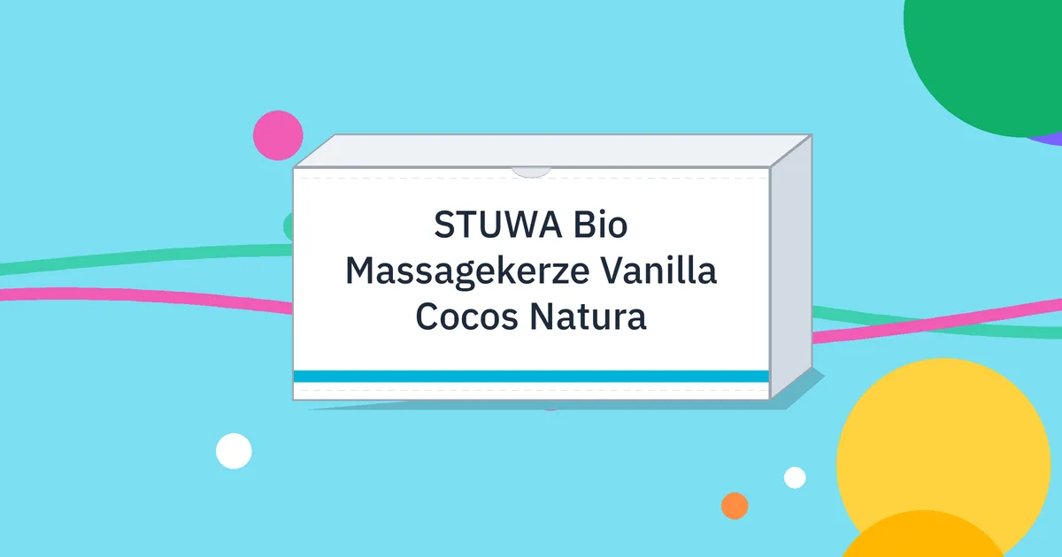 Symbolbild: Packung mit der Aufschrift STUWA Bio Massagekerze Vanilla Cocos Natura (PZN 15878122) – Verfügbarkeit und Bezug in Apotheken in Frankfurt am Main