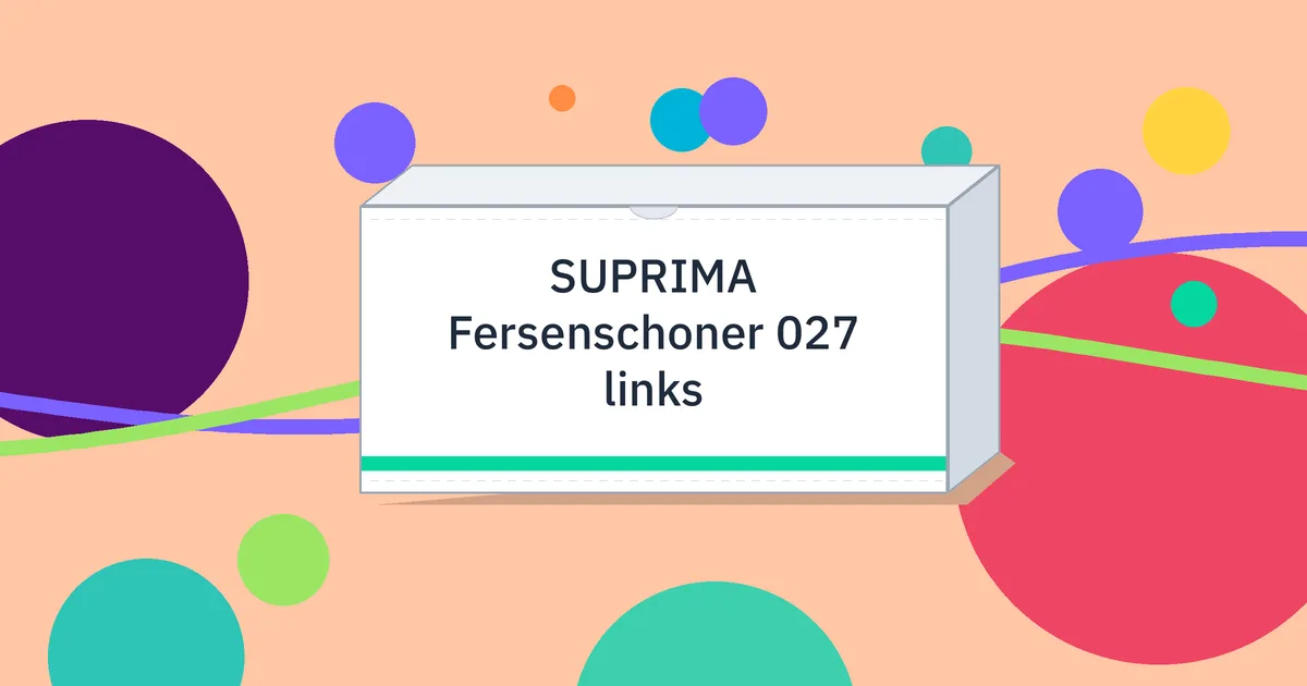 Symbolbild: Packung mit der Aufschrift SUPRIMA Fersenschoner 027 links (PZN 00098648) – Verfügbarkeit und Bezug in Apotheken in Frankfurt am Main