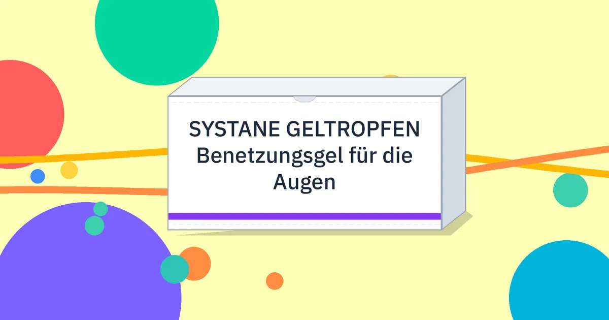 Symbolbild: Packung mit der Aufschrift SYSTANE GELTROPFEN Benetzungsgel für die Augen (PZN 08879351) – Verfügbarkeit und Bezug in Apotheken in Frankfurt am Main
