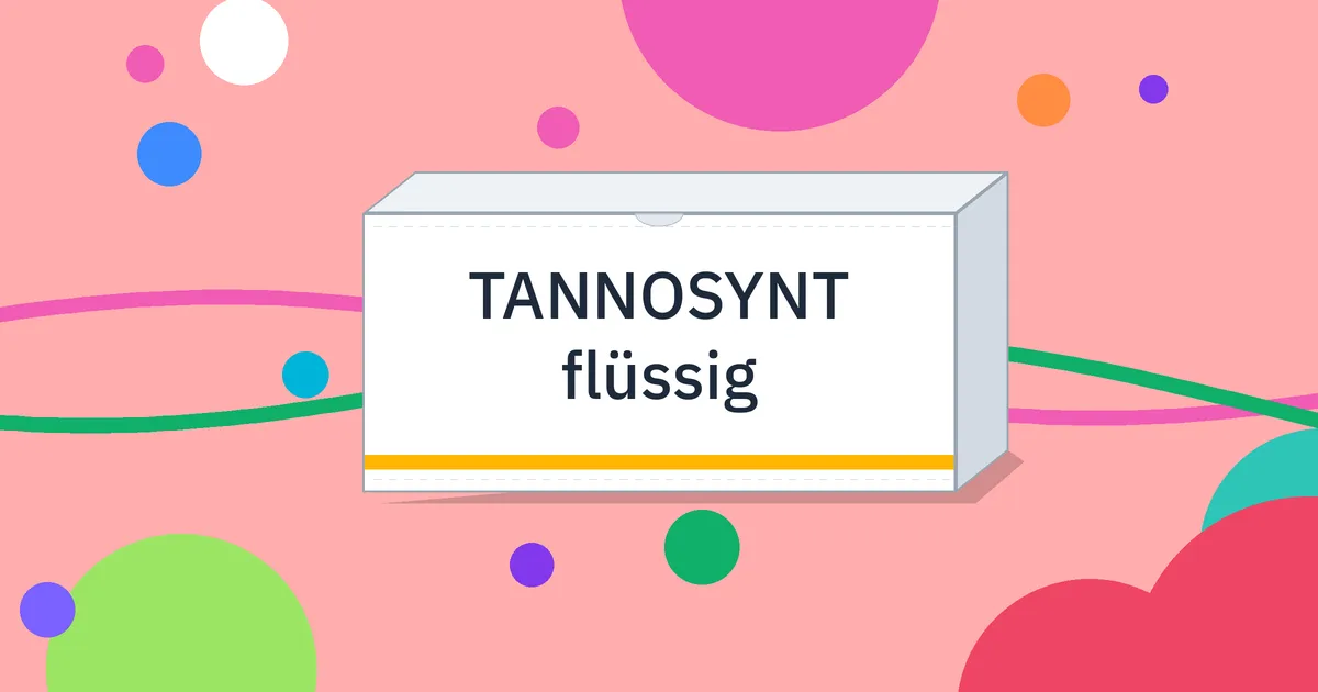 Symbolbild: Packung mit der Aufschrift TANNOSYNT flüssig (PZN 04950098) – Verfügbarkeit und Bezug in Apotheken in Frankfurt am Main