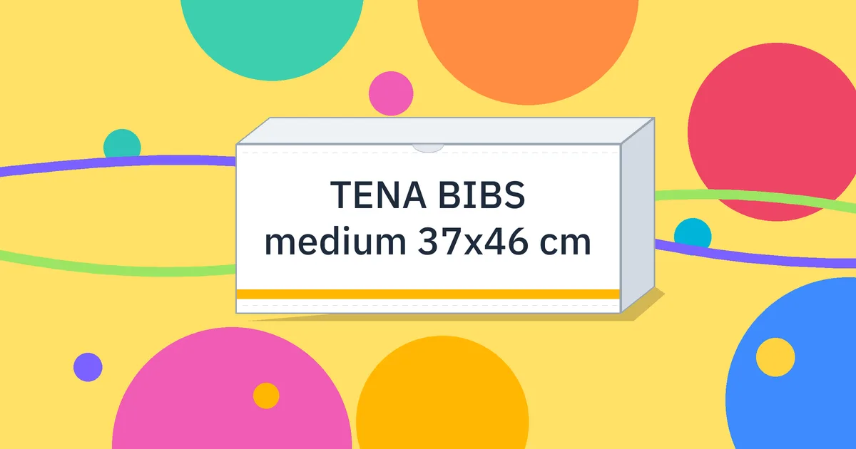 Symbolbild: Packung mit der Aufschrift TENA BIBS medium 37x46 cm (PZN 17614462) – Verfügbarkeit und Bezug in Apotheken in Frankfurt am Main