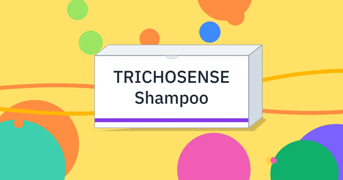 Symbolbild: Packung mit der Aufschrift TRICHOSENSE Shampoo (PZN 05485539) – Verfügbarkeit und Bezug in Apotheken in Frankfurt am Main