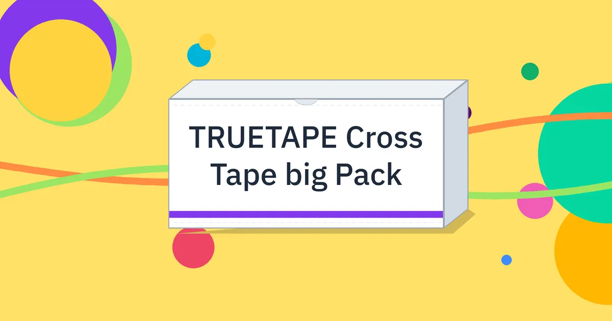 Symbolbild: Packung mit der Aufschrift TRUETAPE Cross Tape big Pack (PZN 16731289) – Verfügbarkeit und Bezug in Apotheken in Frankfurt am Main