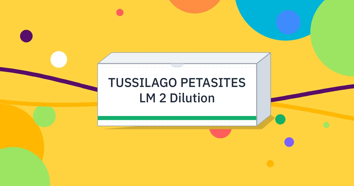 Symbolbild: Packung mit der Aufschrift TUSSILAGO PETASITES LM 2 Dilution (PZN 13254222) – Verfügbarkeit und Bezug in Apotheken in Frankfurt am Main