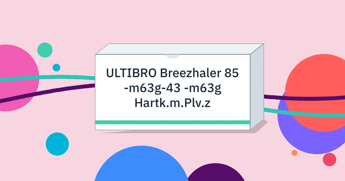 Symbolbild: Packung mit der Aufschrift ULTIBRO Breezhaler 85 -m63g-43 -m63g Hartk.m.Plv.z (PZN 17150413) – Verfügbarkeit und Bezug in Apotheken in Frankfurt am Main