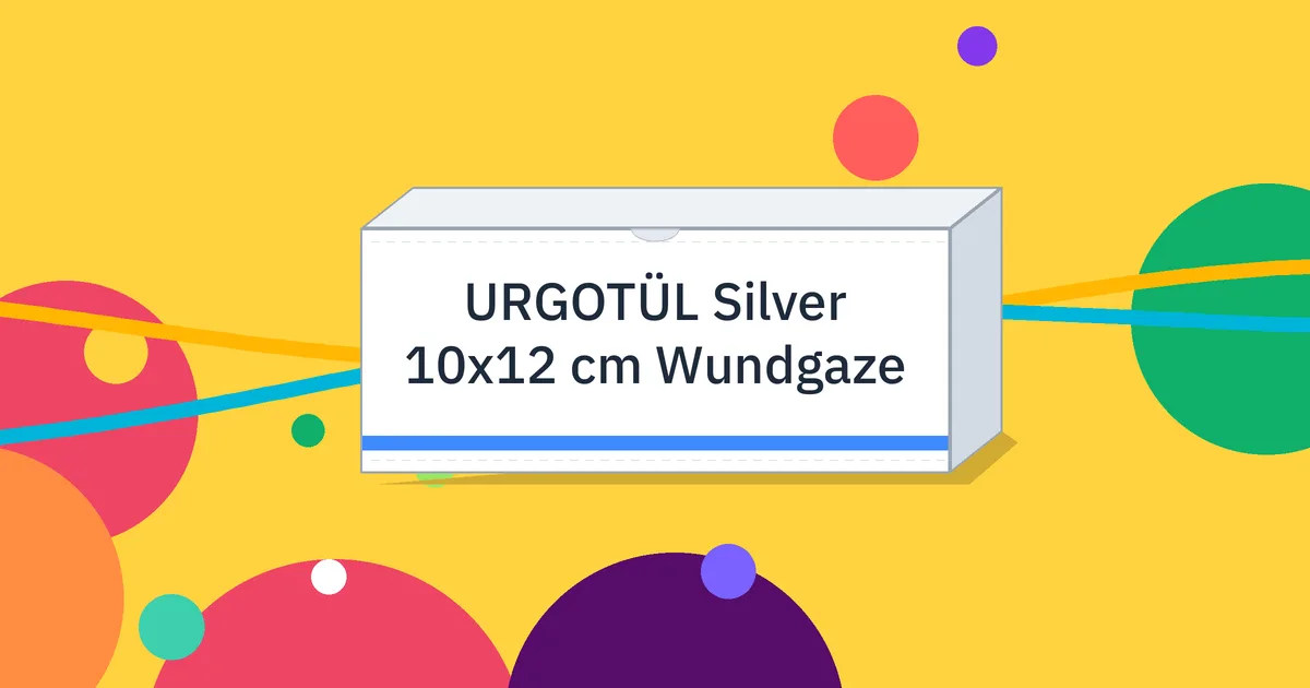 Symbolbild: Packung mit der Aufschrift URGOTÜL Silver 10x12 cm Wundgaze (PZN 18044274) – Verfügbarkeit und Bezug in Apotheken in Frankfurt am Main