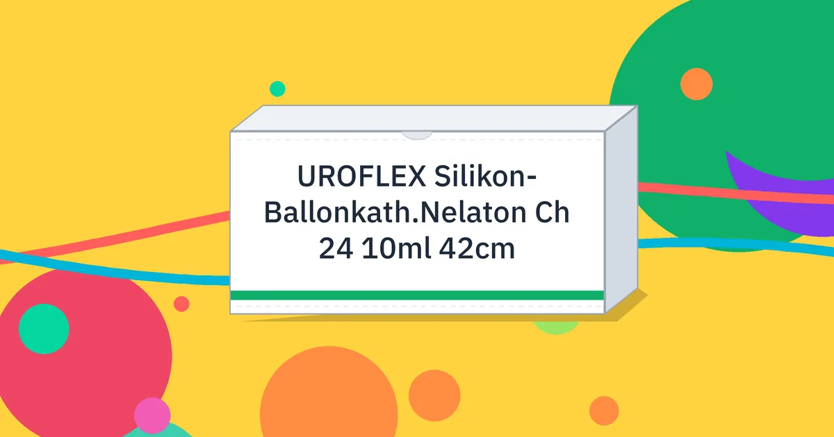 Symbolbild: Packung mit der Aufschrift UROFLEX Silikon-Ballonkath.Nelaton Ch 24 10ml 42cm (PZN 16240462) – Verfügbarkeit und Bezug in Apotheken in Frankfurt am Main