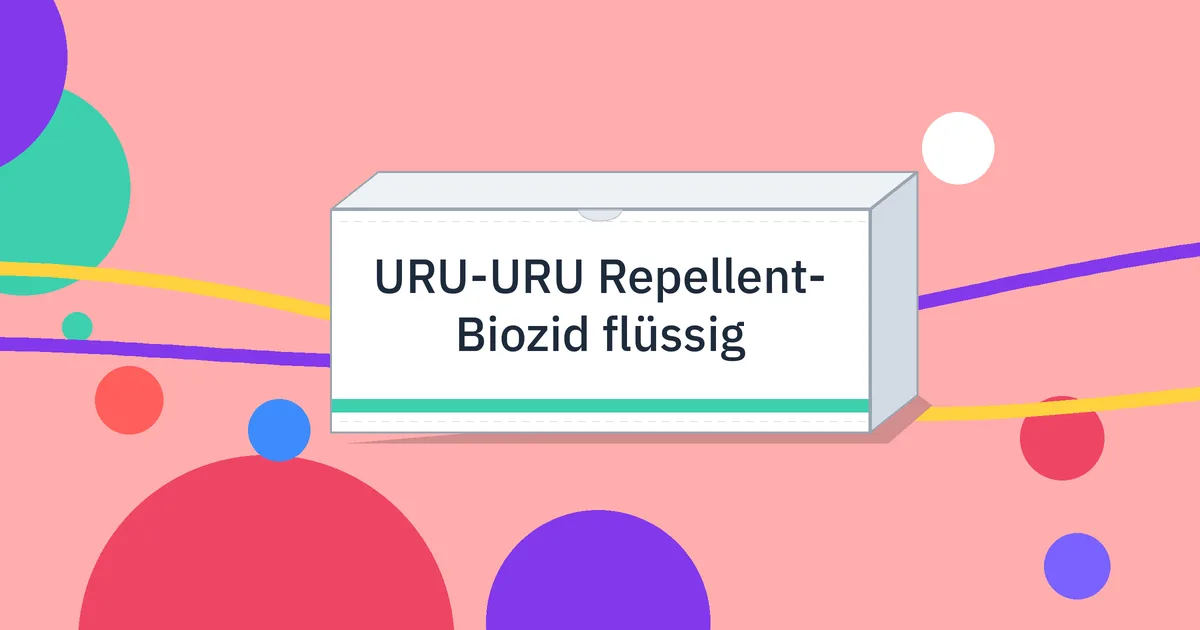 Symbolbild: Packung mit der Aufschrift URU-URU Repellent-Biozid flüssig (PZN 17400554) – Verfügbarkeit und Bezug in Apotheken in Frankfurt am Main