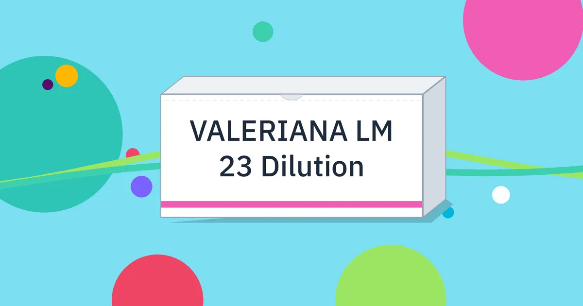 Symbolbild: Packung mit der Aufschrift VALERIANA LM 23 Dilution (PZN 13261908) – Verfügbarkeit und Bezug in Apotheken in Frankfurt am Main