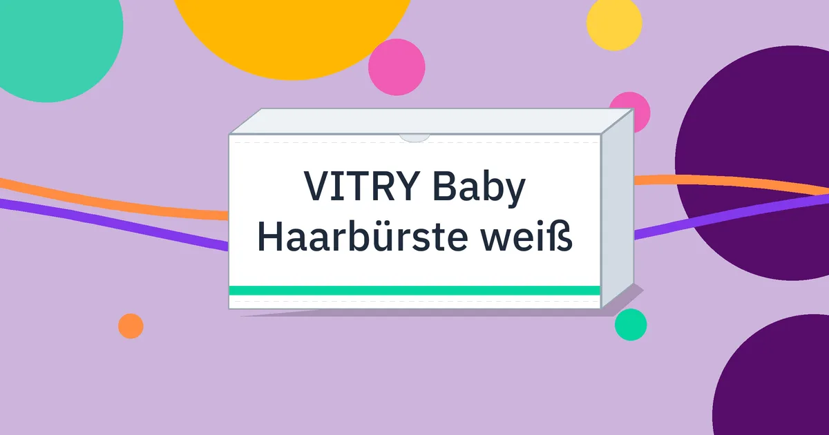 Symbolbild: Packung mit der Aufschrift VITRY Baby Haarbürste weiß (PZN 19066237) – Verfügbarkeit und Bezug in Apotheken in Frankfurt am Main