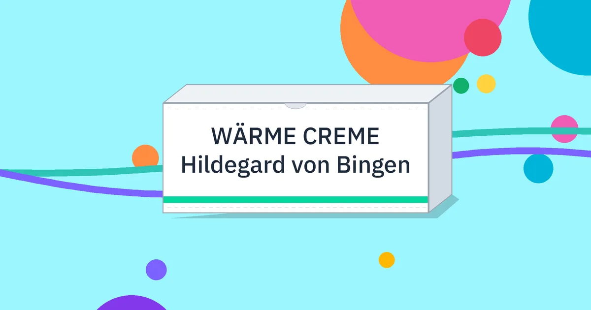 Symbolbild: Packung mit der Aufschrift WÄRME CREME Hildegard von Bingen (PZN 13909947) – Verfügbarkeit und Bezug in Apotheken in Frankfurt am Main