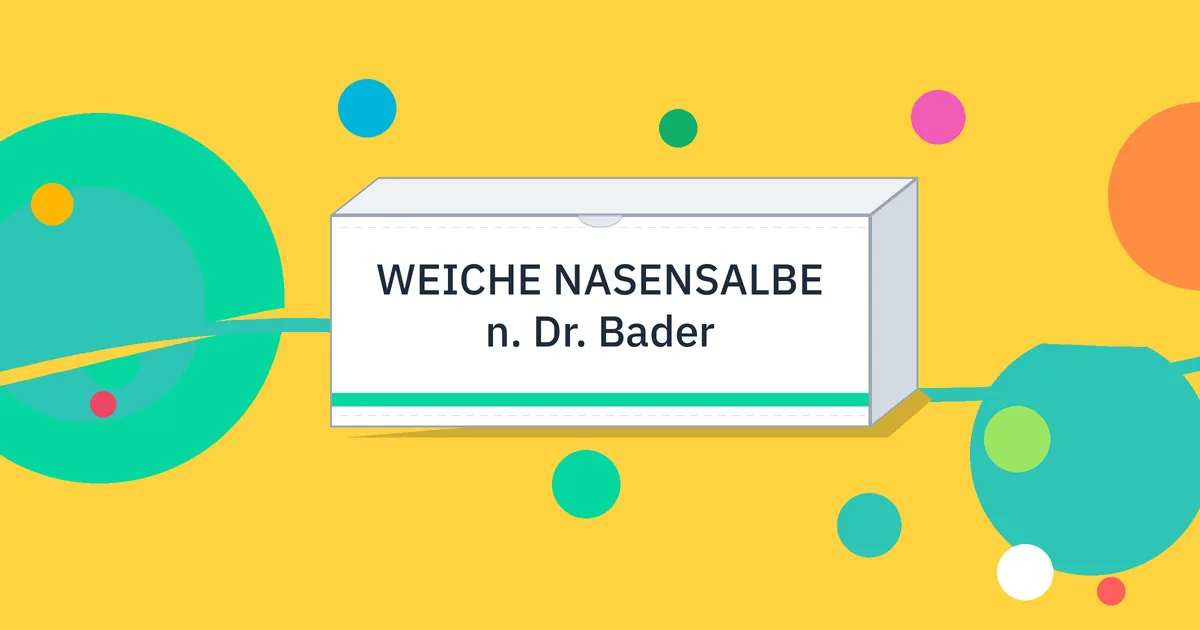 Symbolbild: Packung mit der Aufschrift WEICHE NASENSALBE n. Dr. Bader (PZN 07140520) – Verfügbarkeit und Bezug in Apotheken in Frankfurt am Main