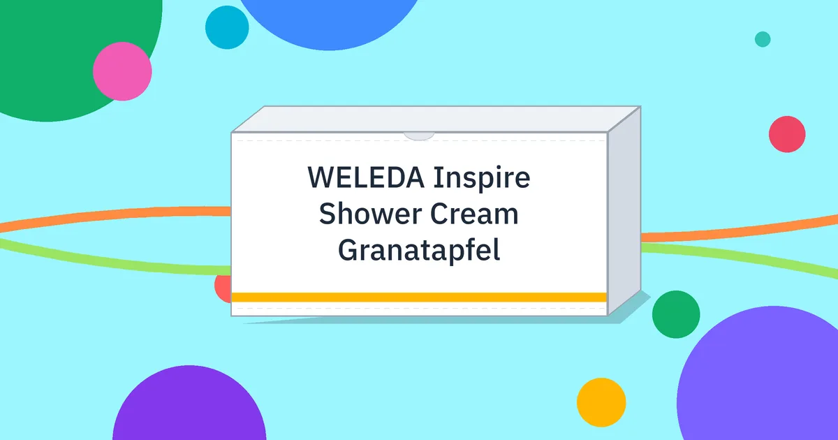 Symbolbild: Packung mit der Aufschrift WELEDA Inspire Shower Cream Granatapfel (PZN 19447790) – Verfügbarkeit und Bezug in Apotheken in Frankfurt am Main