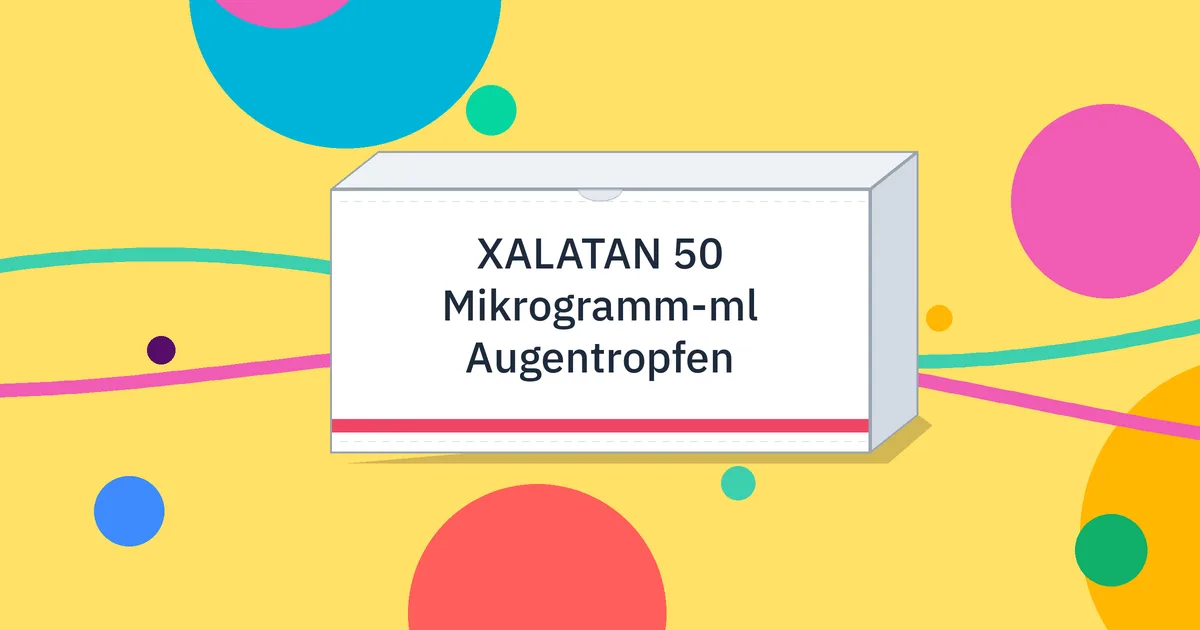 Symbolbild: Packung mit der Aufschrift XALATAN 50 Mikrogramm-ml Augentropfen (PZN 04385043) – Verfügbarkeit und Bezug in Apotheken in Frankfurt am Main