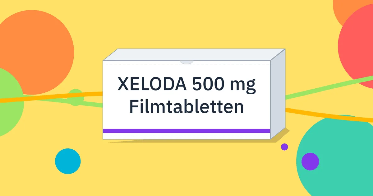 Symbolbild: Packung mit der Aufschrift XELODA 500 mg Filmtabletten (PZN 05385358) – Verfügbarkeit und Bezug in Apotheken in Frankfurt am Main