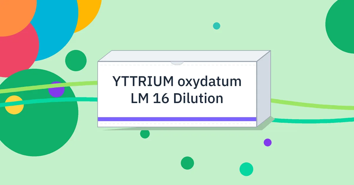 Symbolbild: Packung mit der Aufschrift YTTRIUM oxydatum LM 16 Dilution (PZN 13287888) – Verfügbarkeit und Bezug in Apotheken in Frankfurt am Main