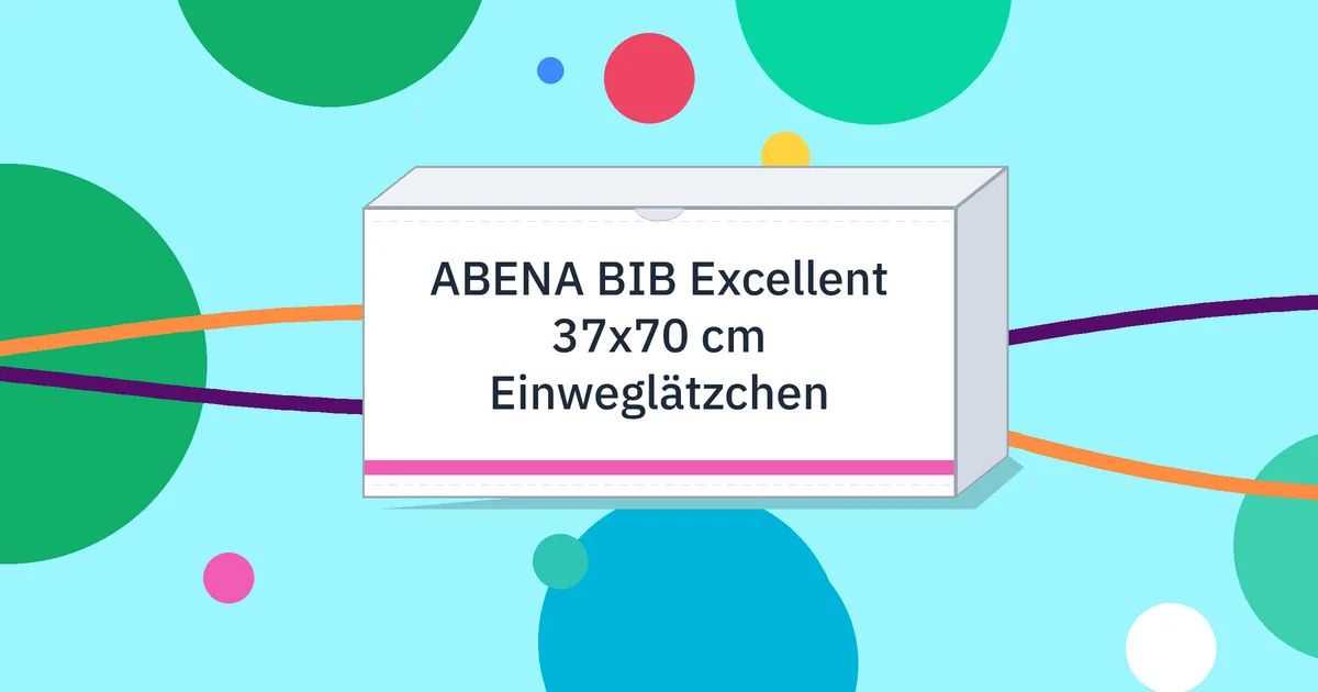 Symbolbild: Packung mit der Aufschrift ABENA BIB Excellent 37x70 cm Einweglätzchen (PZN 19227232) – Verfügbarkeit und Bezug in Apotheken in Frankfurt am Main