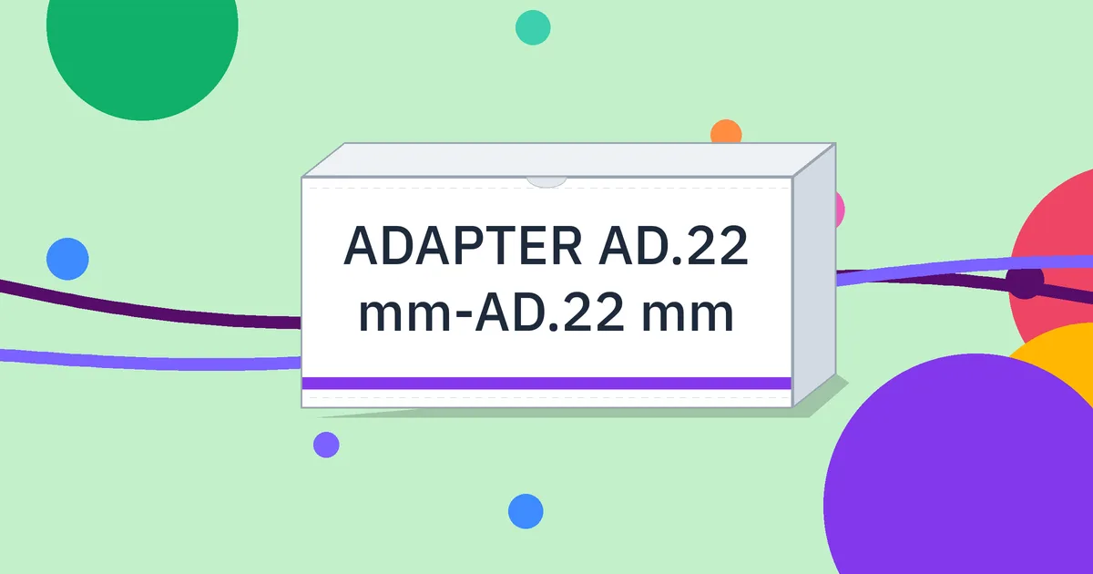 Symbolbild: Packung mit der Aufschrift ADAPTER AD.22 mm-AD.22 mm (PZN 17431738) – Verfügbarkeit und Bezug in Apotheken in Frankfurt am Main