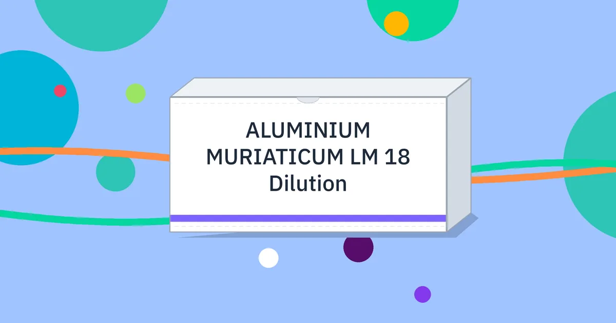 Symbolbild: Packung mit der Aufschrift ALUMINIUM MURIATICUM LM 18 Dilution (PZN 13316762) – Verfügbarkeit und Bezug in Apotheken in Frankfurt am Main