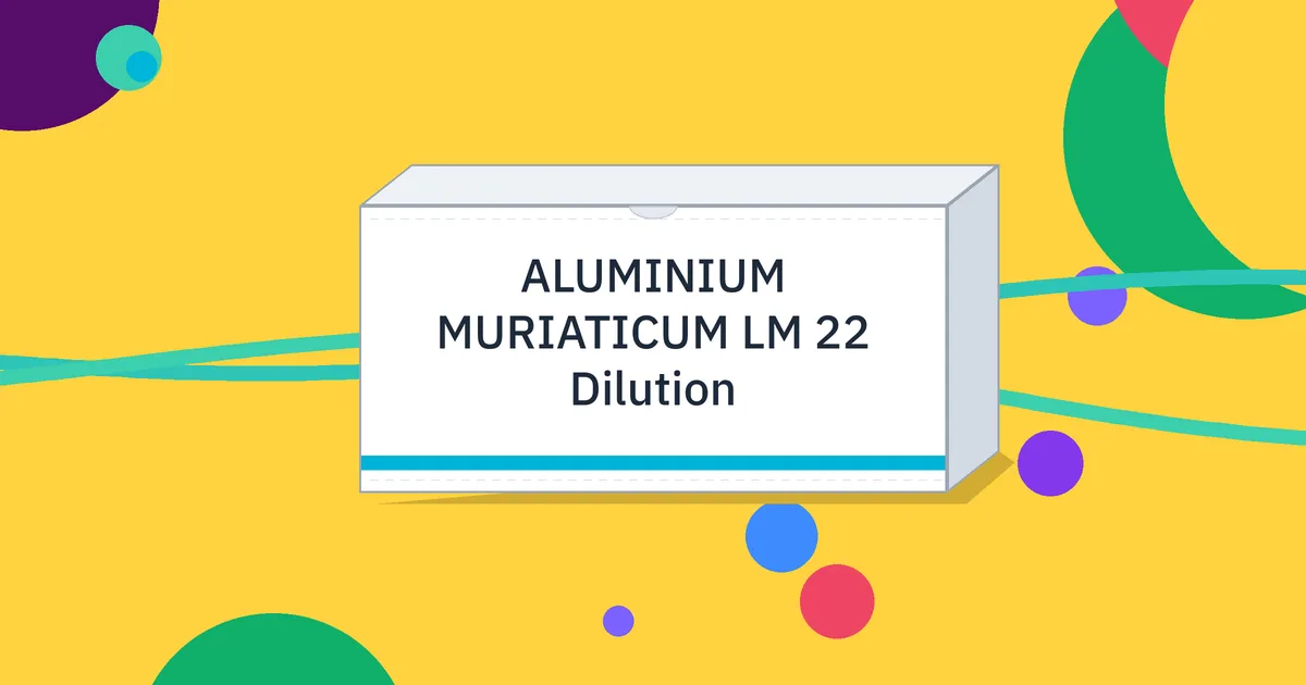 Symbolbild: Packung mit der Aufschrift ALUMINIUM MURIATICUM LM 22 Dilution (PZN 13316845) – Verfügbarkeit und Bezug in Apotheken in Frankfurt am Main