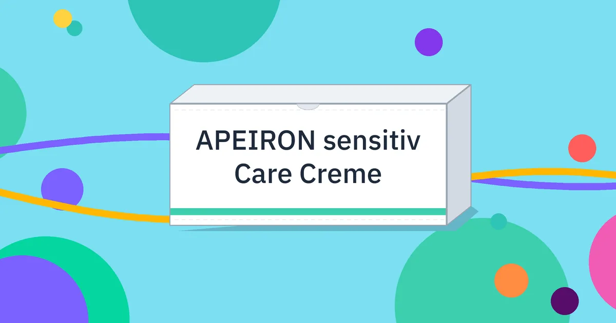 Symbolbild: Packung mit der Aufschrift APEIRON sensitiv Care Creme (PZN 17244775) – Verfügbarkeit und Bezug in Apotheken in Frankfurt am Main
